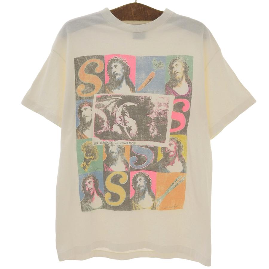 SAINT Mxxxxxx セントマイケル SW_SS TEE/VEGES コットン Tシャツ トップス メンズ ホワイト L SM-YS8-0000-C15 : ブランドリユースショップ ...