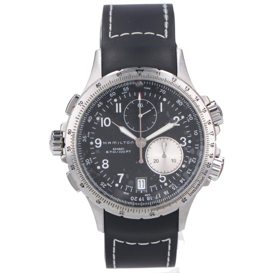 HAMILTON（ハミルトン） 美品 H77612333 カーキ アビエーション ETO Chrono Quartz クオーツ 腕時計 ...