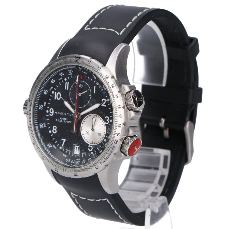 HAMILTON（ハミルトン） 美品 H77612333 カーキ アビエーション ETO Chrono Quartz クオーツ 腕時計 ...