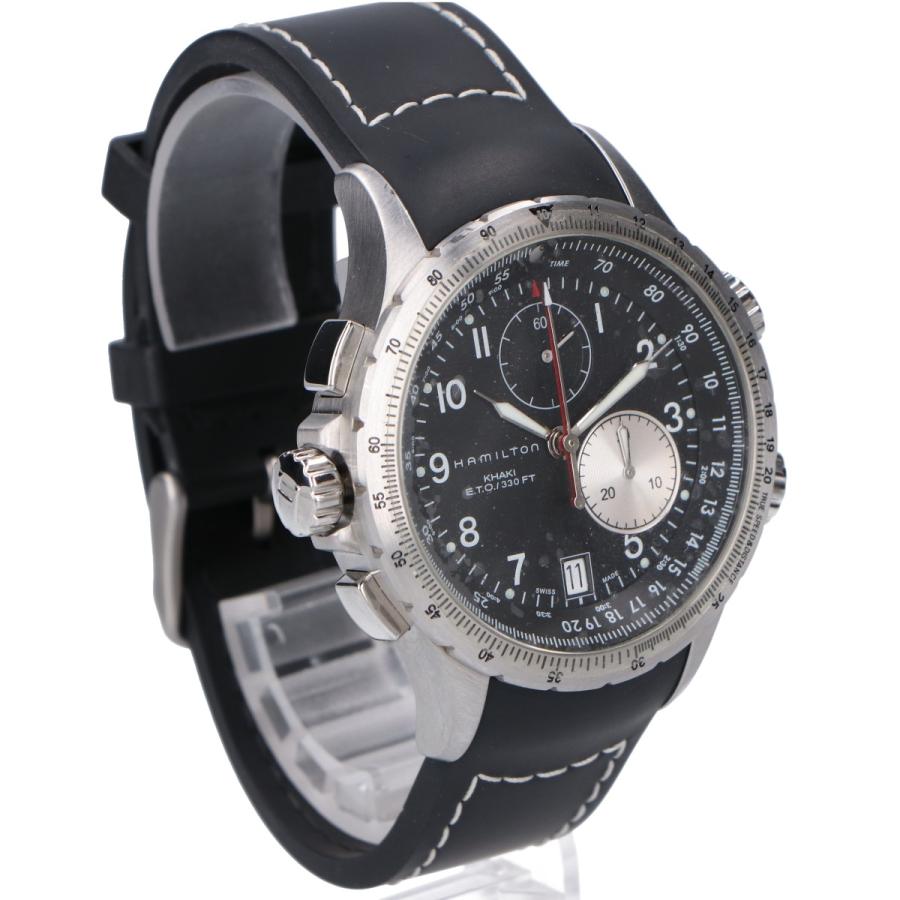HAMILTON（ハミルトン） 美品 H77612333 カーキ アビエーション ETO Chrono Quartz クオーツ 腕時計 ...