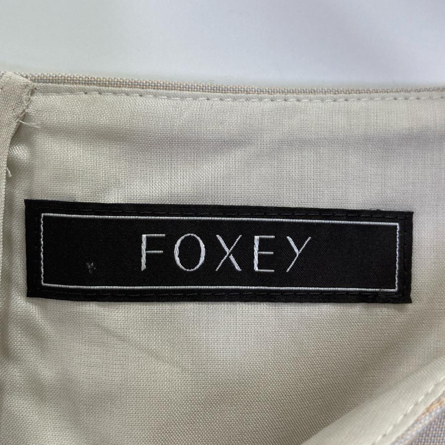 FOXEY BOUTIQUE フォクシーブティック 23年 43570 Dress Dejavu ワンピース ベージュ 40 コットン レディース 中古 : ブランドリユースショップエコス ...
