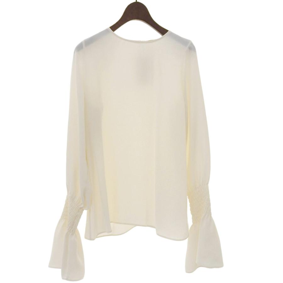 未使用 Lisiere リジェール L'Appartement シアリングブラウス トップス レディース ホワイト 009 23-051-560-2073-1-0 23SS : ブランド ...