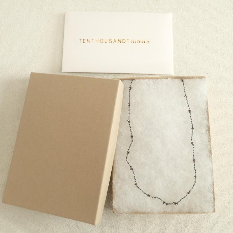 TENTHOUSANDTHINGS テンサウザンドシングス シグネチャービーズ ロング ネックレス シルバー レディース アクセサリー : ブランドリユースショップエコスタイル - 通販 ...