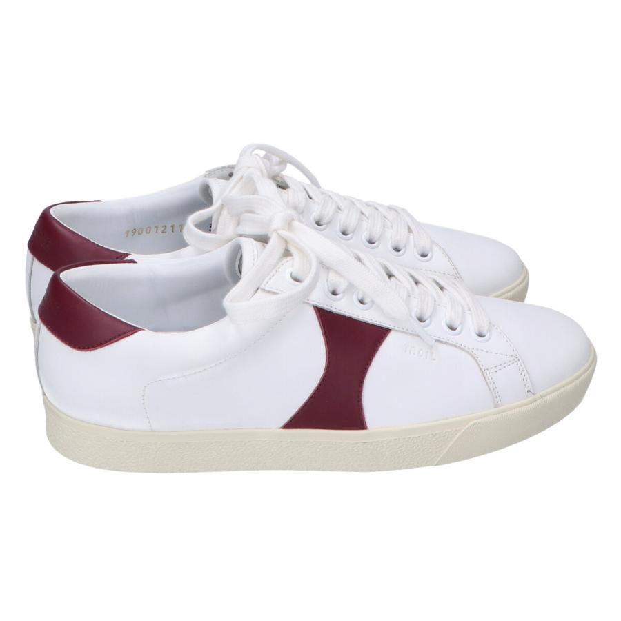 CELINE 美品 セリーヌ TR01L TRIOMPHE トリオンフ サイドライン レザーローカットスニーカー シューズ 36 ホワイト ...