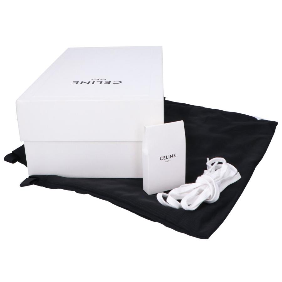 美品 CELINE セリーヌ TR01L TRIOMPHE トリオンフ サイドライン レザーローカットスニーカー シューズ 36 ホワイト ...