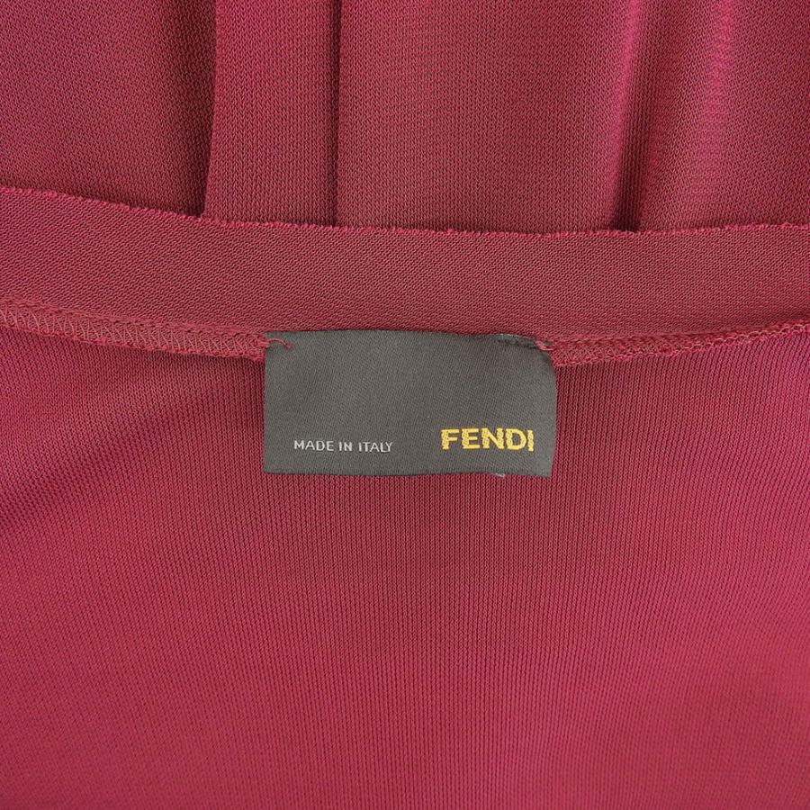FENDI 新品同様 フェンディ ドレス ワンピース レディース ボルドー 44 正規 FD6905 : ブランドリユースショップエコスタイル ...
