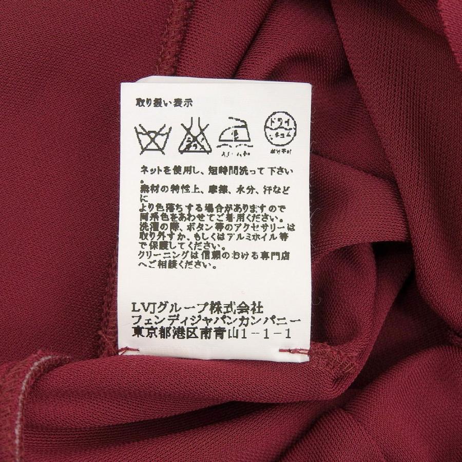 FENDI 新品同様 フェンディ ドレス ワンピース レディース ボルドー 44 正規 FD6905 : ブランドリユースショップエコスタイル ...