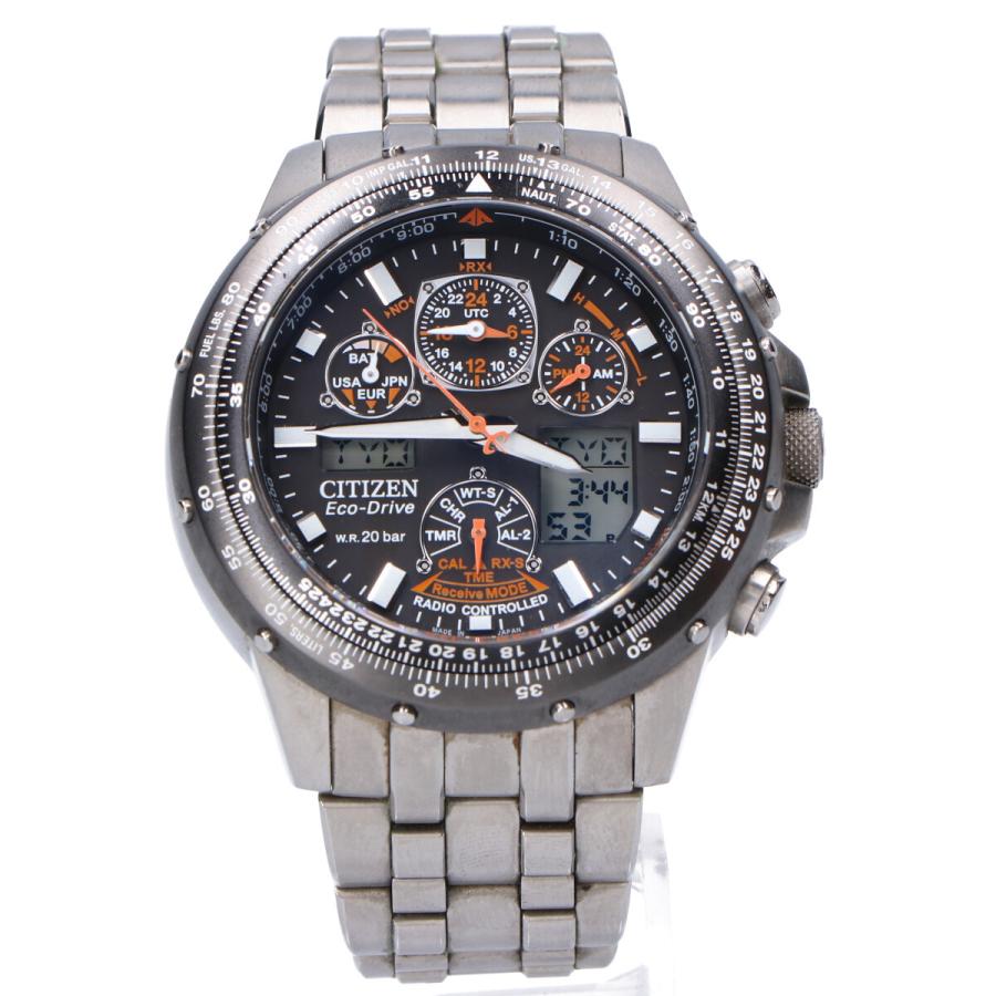 CITIZEN シチズン Cal.U600 PROMASTER プロマスター エコ・ドライブ電波 腕時計 シルバー メンズ :2889900000058191:ブランドリユースショップエコス ...