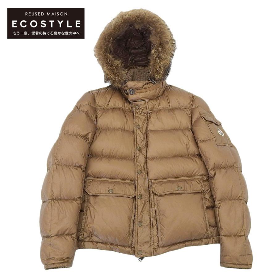 MONCLER 国内正規/ モンクレール HUBERT ダウン ジャケット 3 ブラウン メンズ : ブランドリユースショップエコスタイル ...