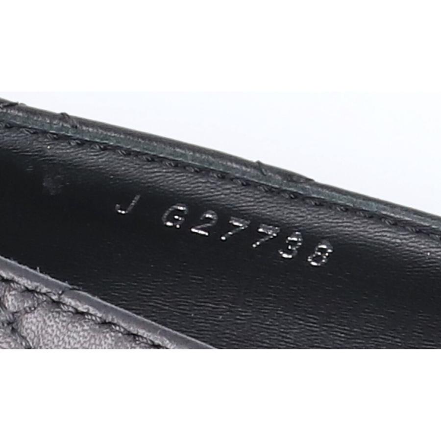 CHANEL 新品同様 シャネル G27738 CCココマークターンロック マトラッセ パンプス 37 1/2C ブラック/シルバー ...