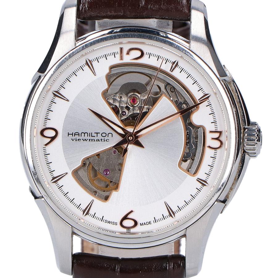 HAMILTON ハミルトン H32565555 ジャズマスター OPEN HEART AUTO シースルーケースバック 自動巻き 腕時計 ...