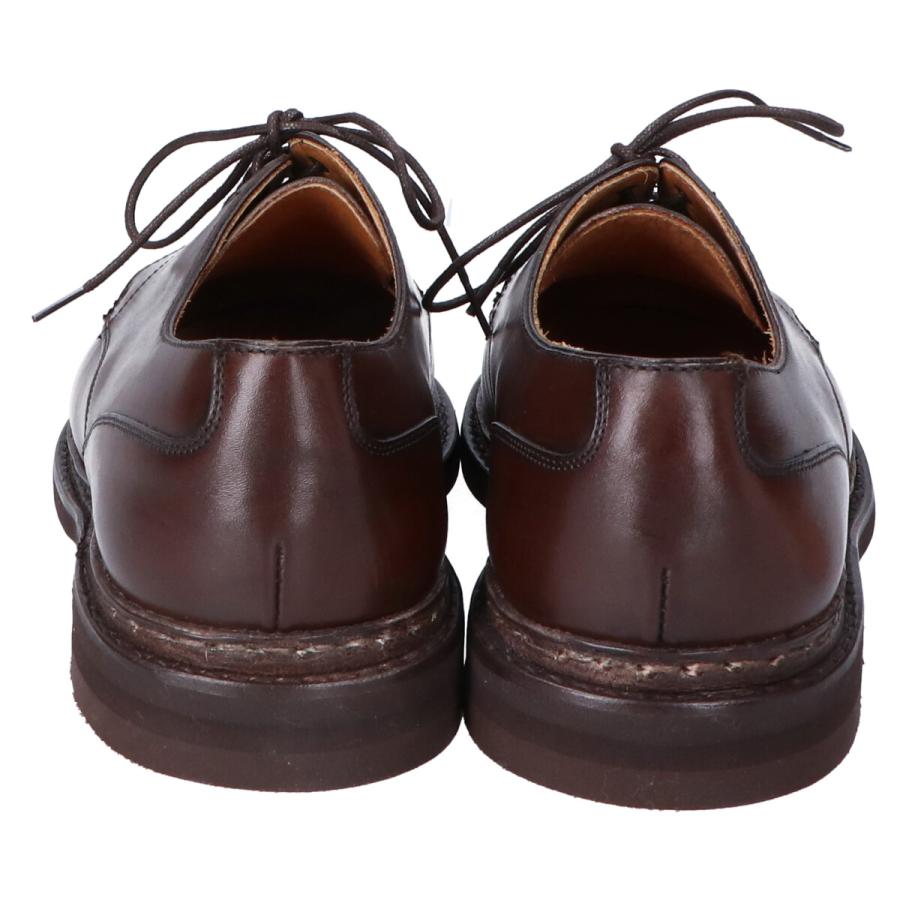 美品 BERWICK バーウィック 4477 ノルウィージャンウェルテッド製法 Uチップ ダービー シューズ 6 ダークブラウン メンズ ...