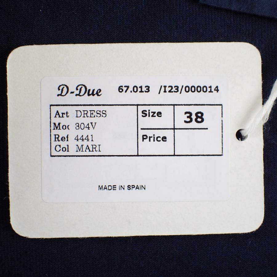 D-due デ・ドゥエ ネイビー 0000644-2221016-1003 In Blue ワンピース 38 コットン レディース 中古 ...
