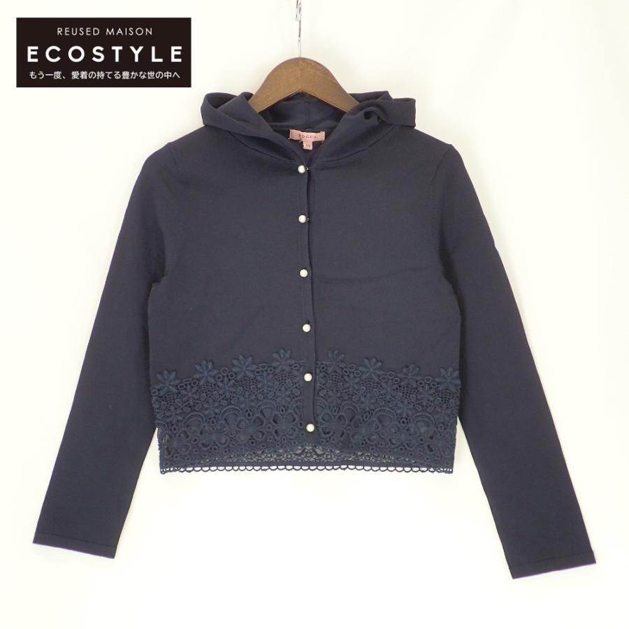 TOCCA トッカ 21SS ネイビー KRTOIM0320 FLOWER EMB CARDIGAN XS カーディガン ナイロン レディース 中古 : ブランドリユースショップエコスタイル ...