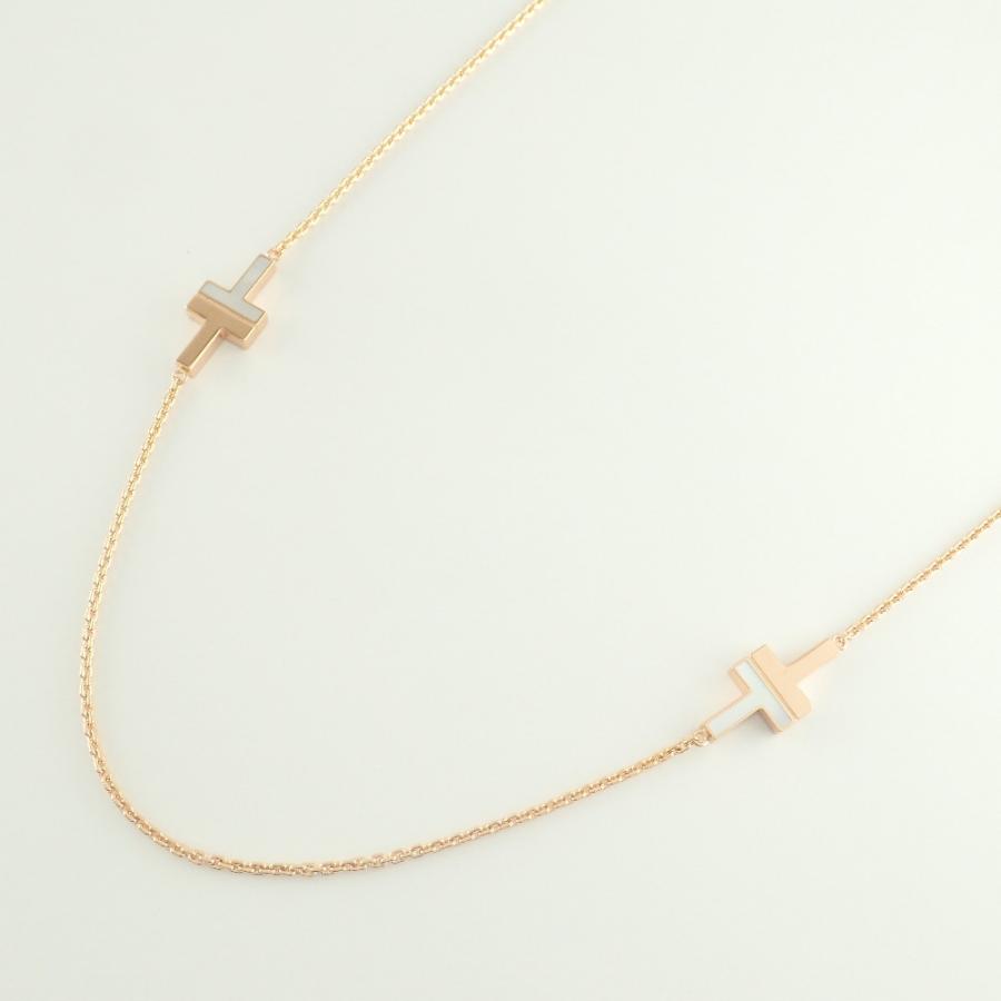 TIFFANY&Co. 新品磨き済み TIFFANY＆Co. ティファニー Au750 20.6g T Two Mother of Pearl ...