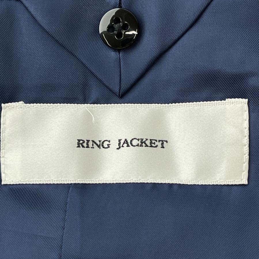 RING JACKET ブルー RLO56F06X ウール ロロピアーナ生地 ドリームツイード ウィンドウペーン 3Bジャケット ジャケット 48 : ブランドリユースショップエコスタイル ...