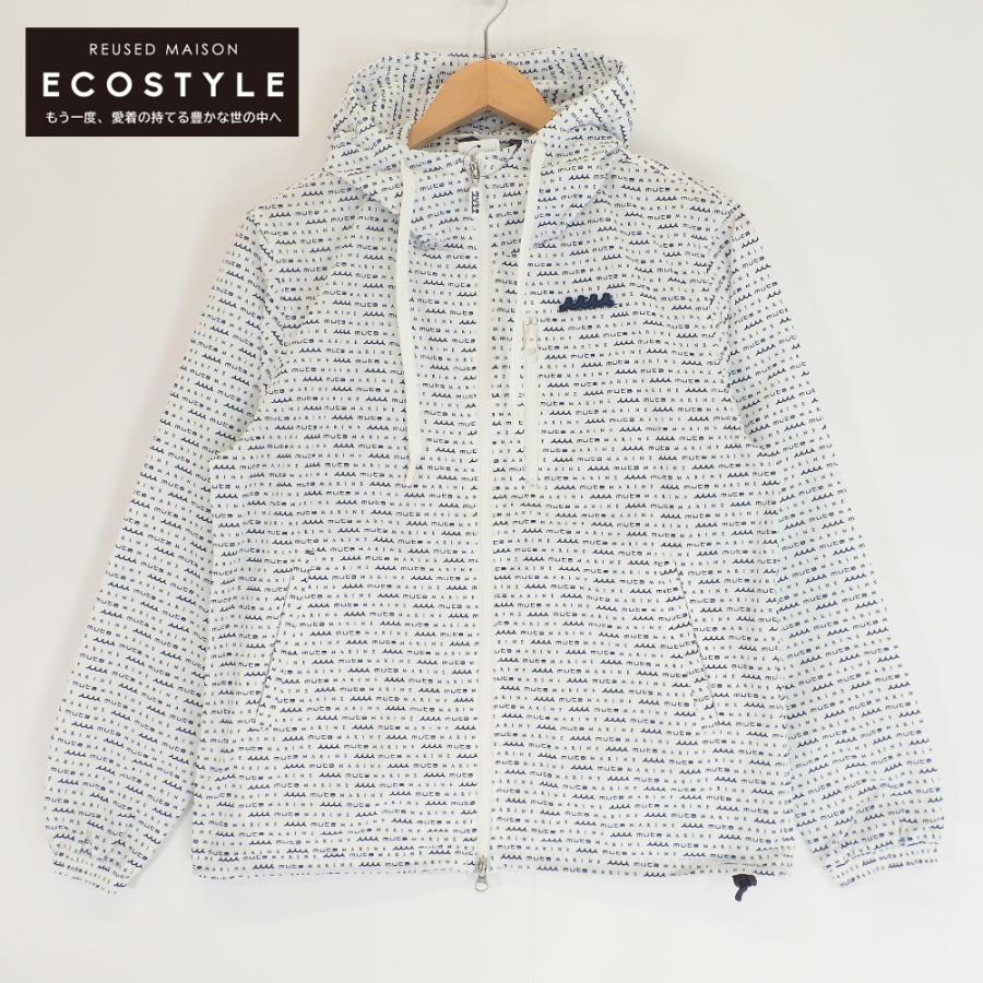 muta ムータ MMMK-443212-KMWH ロゴ ストレッチジップパーカー ホワイト 4 トップス ポリエステル メンズ 中古 ...