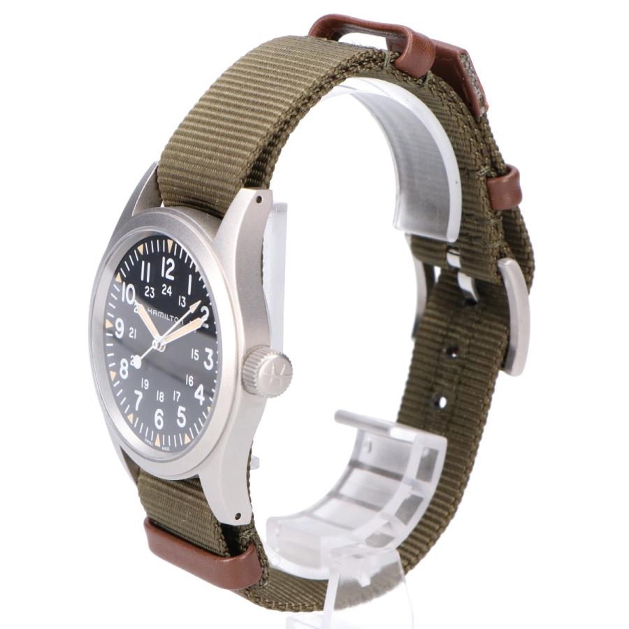 HAMILTON（ハミルトン） 美品/ H694390 カーキフィールド メカニカル 手巻き 腕時計 カーキ/シルバー/ブラック メンズ ...