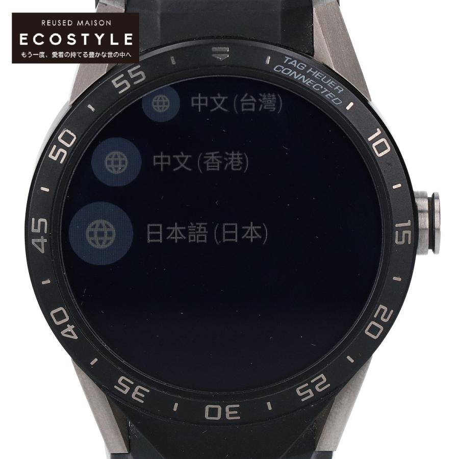 美品/ TAG HEUER タグホイヤー SAR8A80 Connected Watch コネクテッド スマートウォッチ/ 腕時計 ブラック/シルバー メンズ : ブランドリユースショップ ...