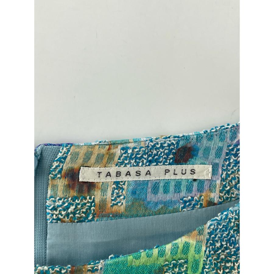 TABASA タバサ ブルー PLUS 総柄 チュニック ワンピース 34 コットン レディース 中古 : ブランドリユースショップエコスタイル - 通販 - Yahoo!ショッピング