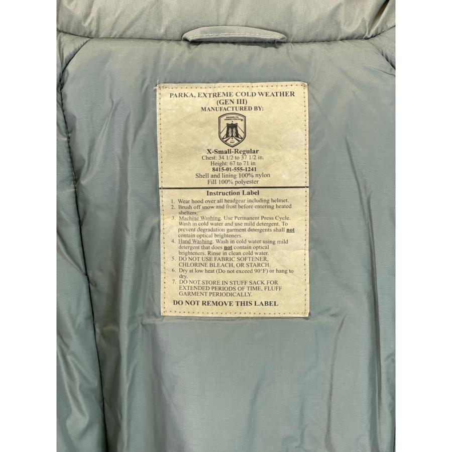 U.S. Army ユーエスアーミー BROOKLYN ARMED FORCE USMC ECWCS GEN3 Level7 プリマロフト ...