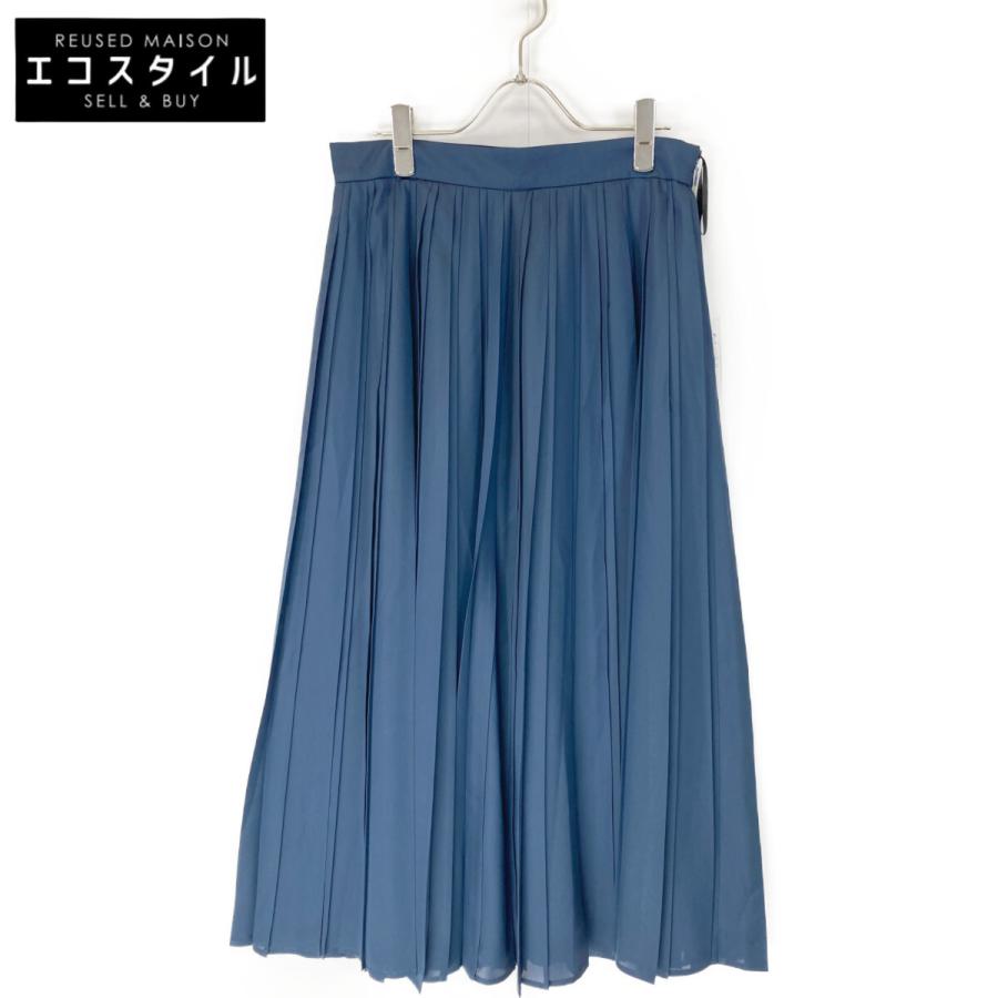 ICB アイシービー ブルー 23AW 【洗える】レザーライクプリーツ スカート 13 ポリエステル レディース 中古 : ブランドリユースショップエコスタイル - 通販 - Yahoo!ショッピング