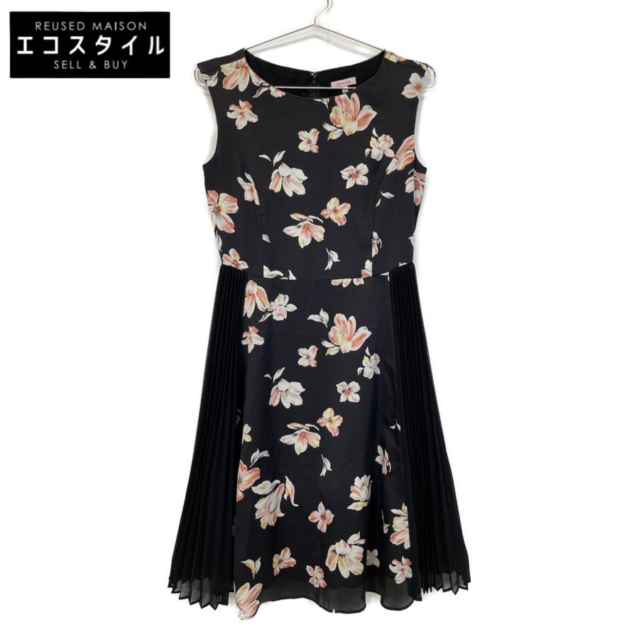 TOCCA トッカ OPTOYA0110 サイドプリーツ 洗える LILY ドレス ワンピース ブラック レディース : ブランドリユースショップエコスタイル - 通販 - Yahoo!ショッピング