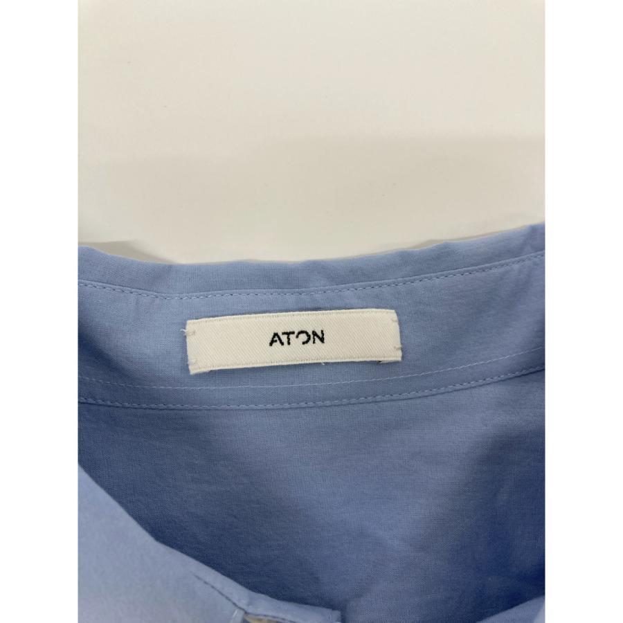ATON エイトン ホワイト SUVIN60/2 OVERSIZED DRESS ブルー 48 トップス コットン メンズ 中古 : 2889900000096410 : ブランドリユース ...