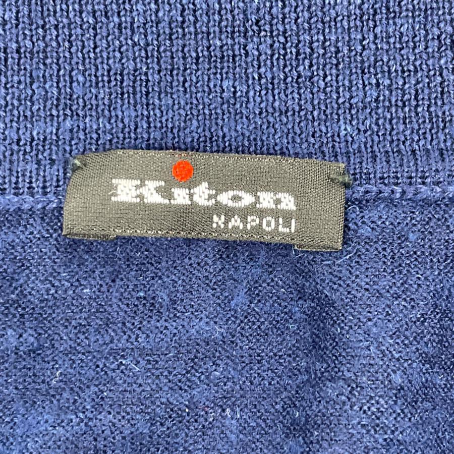 Kiton キートン ブルー UK285PE13 シルクリネン サマーニット ポロシャツ XL トップス シルク メンズ 中古 : ブランド ...