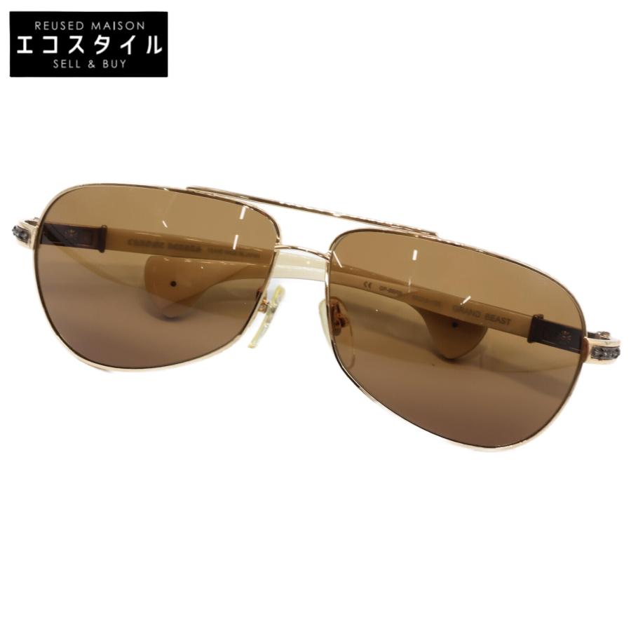 Chrome Hearts クロムハーツ GP-BBRB GRAND BEAST クロスロゴ サングラス 65 13-125 ホワイト メンズ ...