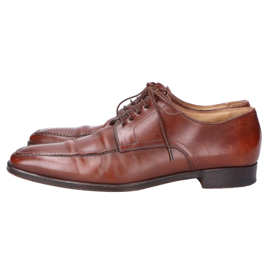 SANTONI サントーニ 6249 レザー スクエアトゥ ダービー シューズ 6 1/2 ブラウン メンズ : ブランドリユースショップエコスタイル - 通販 - Yahoo!ショッピング