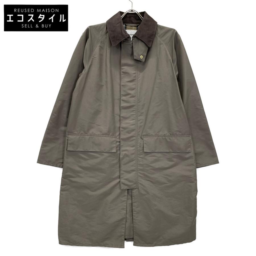 Barbour バブアー 2001184 グレー OVERSIZED BURGHLEY コート カーキ 38 ジャケット ポリエステル メンズ ...