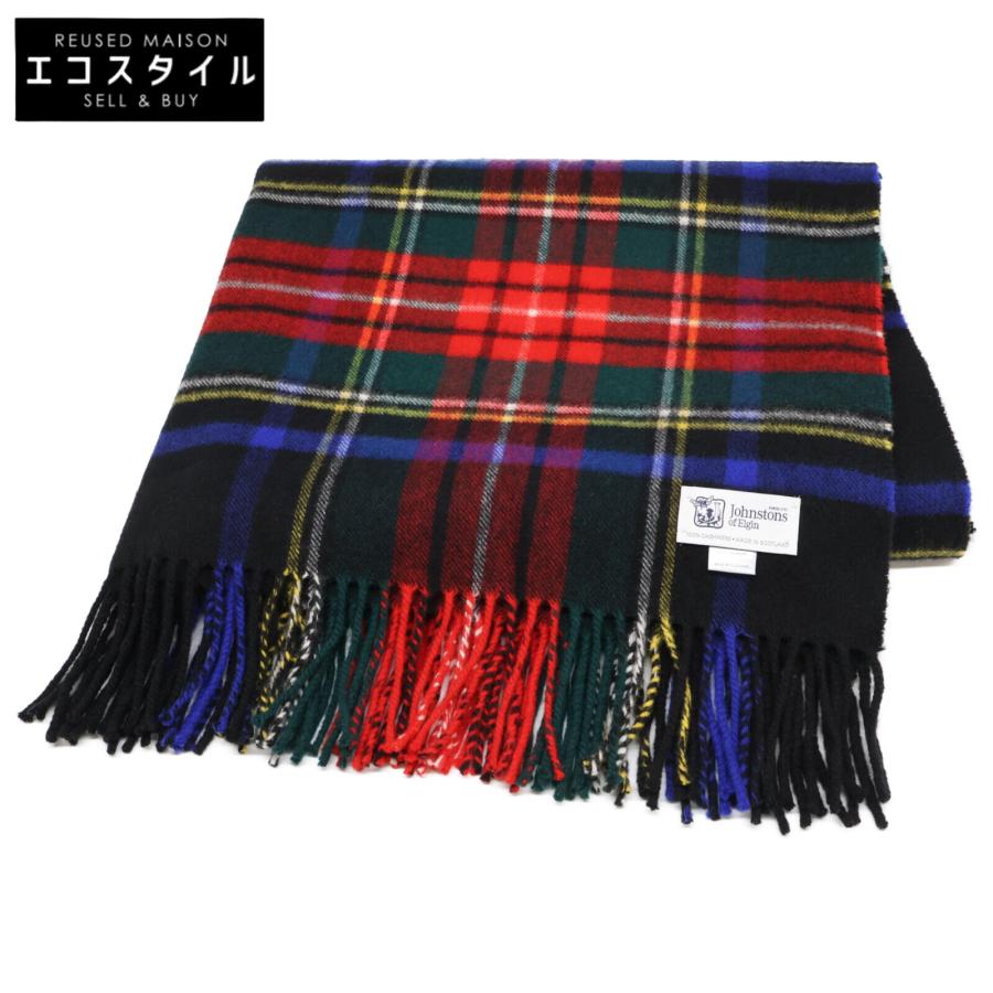 美品/ Johnstons ジョンソンズ WA000056 カシミヤ100％ フリンジ 大判