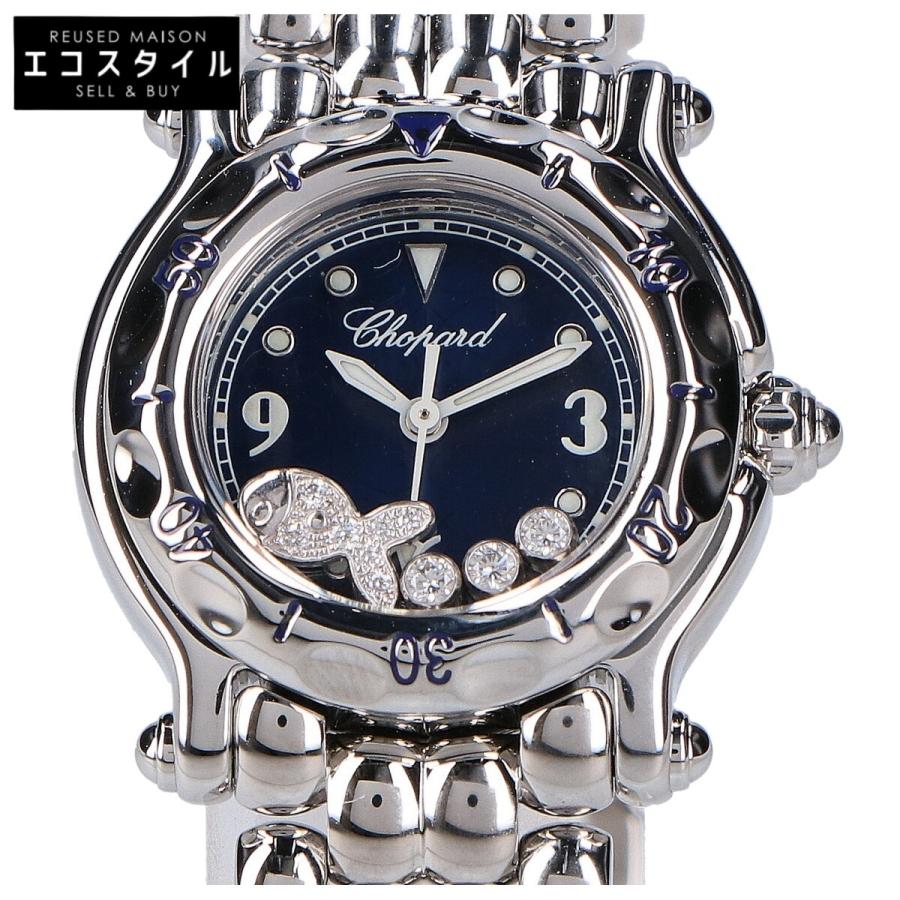 Chopard ショパール 27/8926 ハッピースポーツ ハッピーフィッシュ ダイヤモンド クォーツ 腕時計 シルバー レディース : ブランドリユースショップエコスタイル - 通販 ...