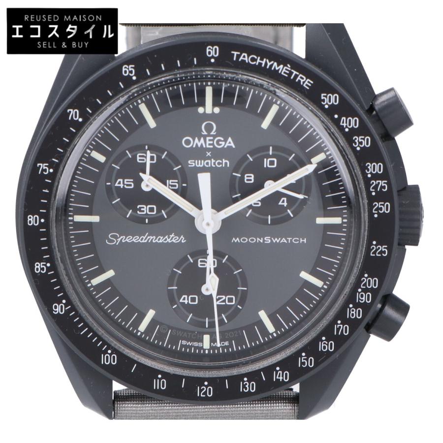 美品 Swatch スウォッチ x OMEGA オメガ SO33A100 MISSION TO MERCURY Bioceramic クオーツ ...