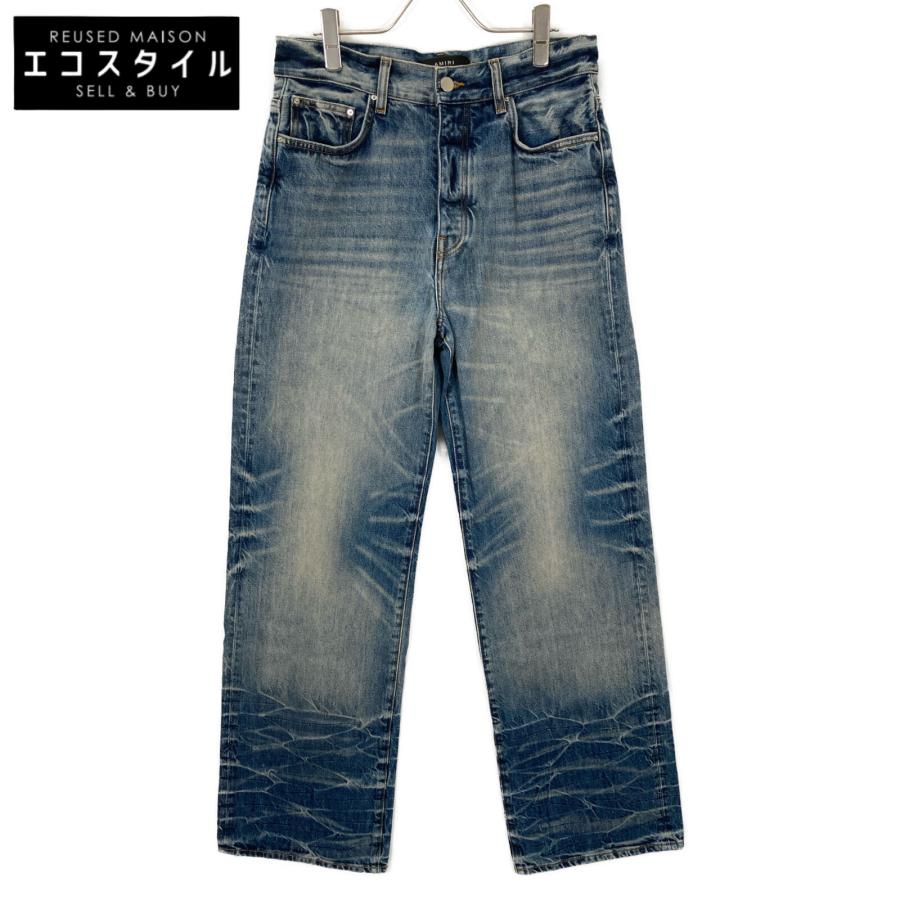 AMIRI アミリ ライトブルー ボタンフライ バギーデニムパンツ UK28 ボトムス デニム メンズ 中古 : ブランドリユースショップエコスタイル - 通販 - Yahoo!ショッピング