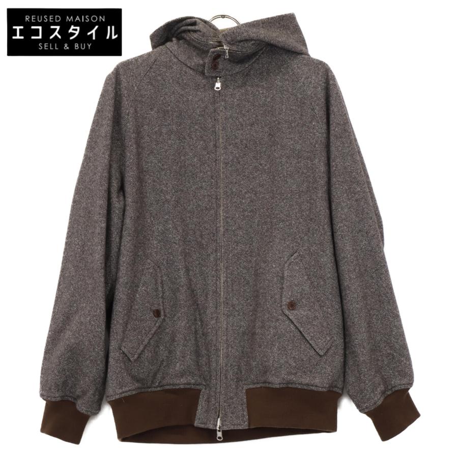 Scye サイ 24AW NEP TWEED HARRINGTON リバーシブル ブルゾン ブラウン 38 ジャケット ウール メンズ 中古 ...
