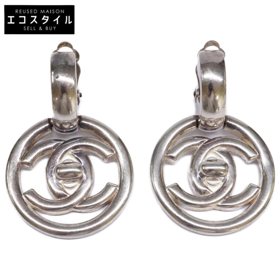 CHANEL シャネル 97P ココマーク フープ イヤリング シルバー レディース : ブランドリユースショップエコスタイル - 通販 - Yahoo!ショッピング