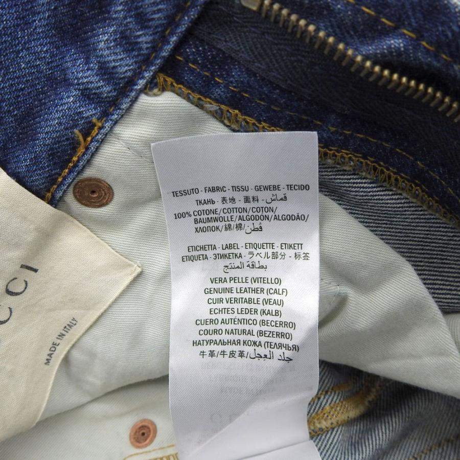 GUCCI 美品 グッチ ペイント&USED加工 デニムパンツ メンズ GUCCI 美品 グッチ ペイント&USED加工 デニムパンツ メンズ