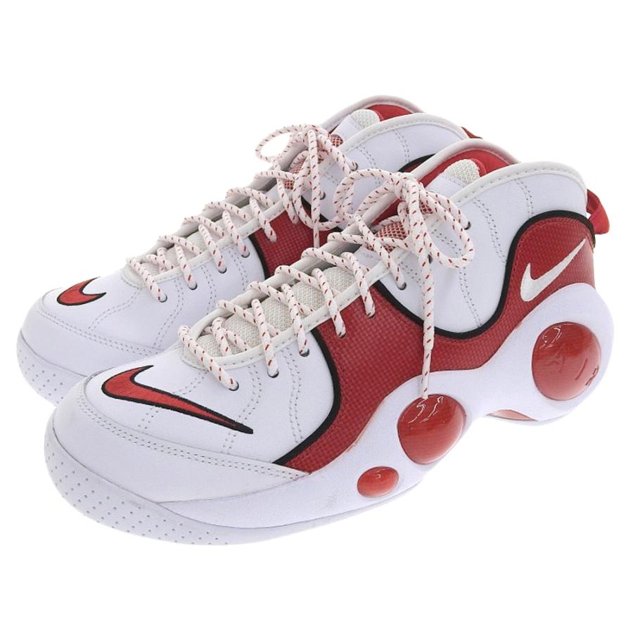 NIKE（ナイキ） 新品同様 NIKI AIR ZOOM FLIGHT 95 ハイカット スニーカー シューズ メンズ レザー レッド ...
