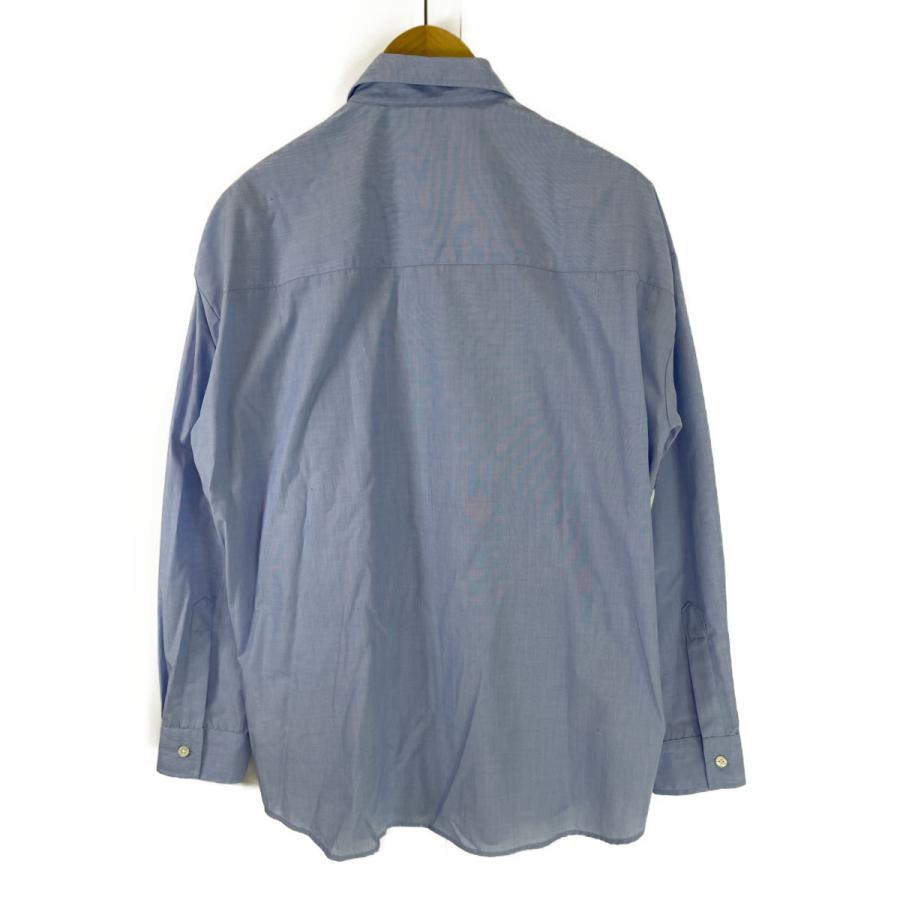 SOFTHYPHEN ソフトハイフン ブルー系 コットン ドッキングシャツ
