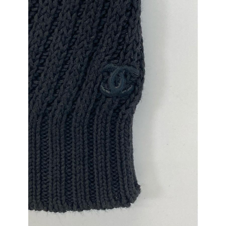 CHANEL シャネル 国内正規 P10545V00453 98P ココ刺繍 ノースリーブ コットンニット ベスト トップス 38 ブラック レディース : ブランドリユースショップエコス ...
