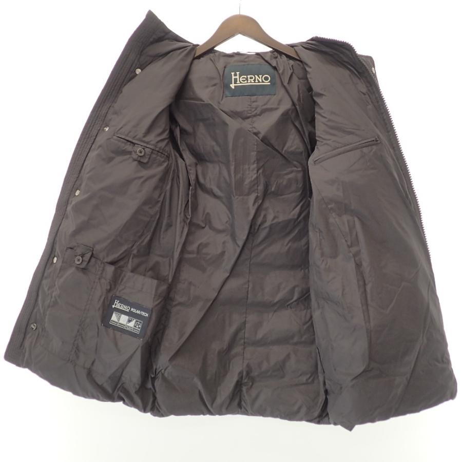 HERNO（ヘルノ） 国内正規/美品/ PI0191U-12004 POLAR-TECH ポーラテック フーデッドダウンコート 44 ブラウン ...