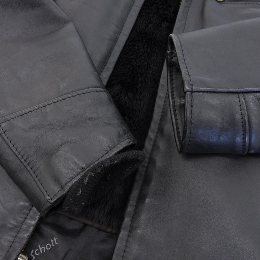 Schott N.Y.C schott ショット ボアライナー付き ライダースジャケット メンズ ブラック 40 BNDL AT101 : ブランドリユースショップエコスタイル - 通販 ...