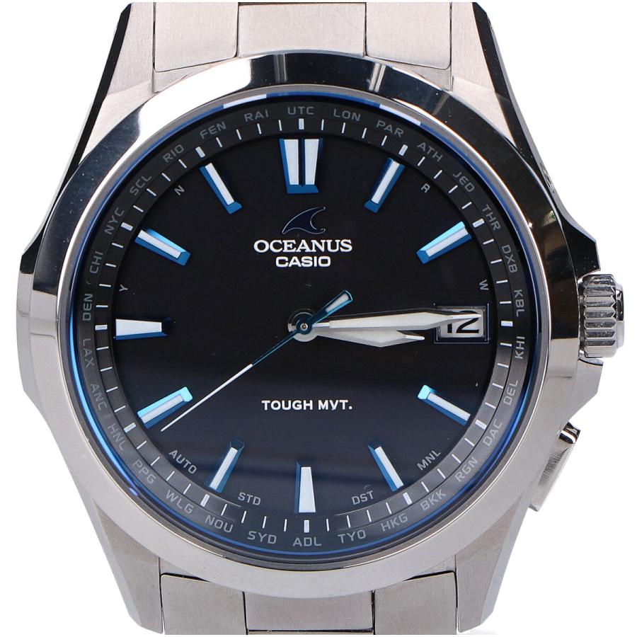 CASIO（カシオ） 美品 OCW-S100-1AJF OCEANUS オシアナス マルチバンド6 タフソーラー電波 腕時計 シルバー メンズ ...