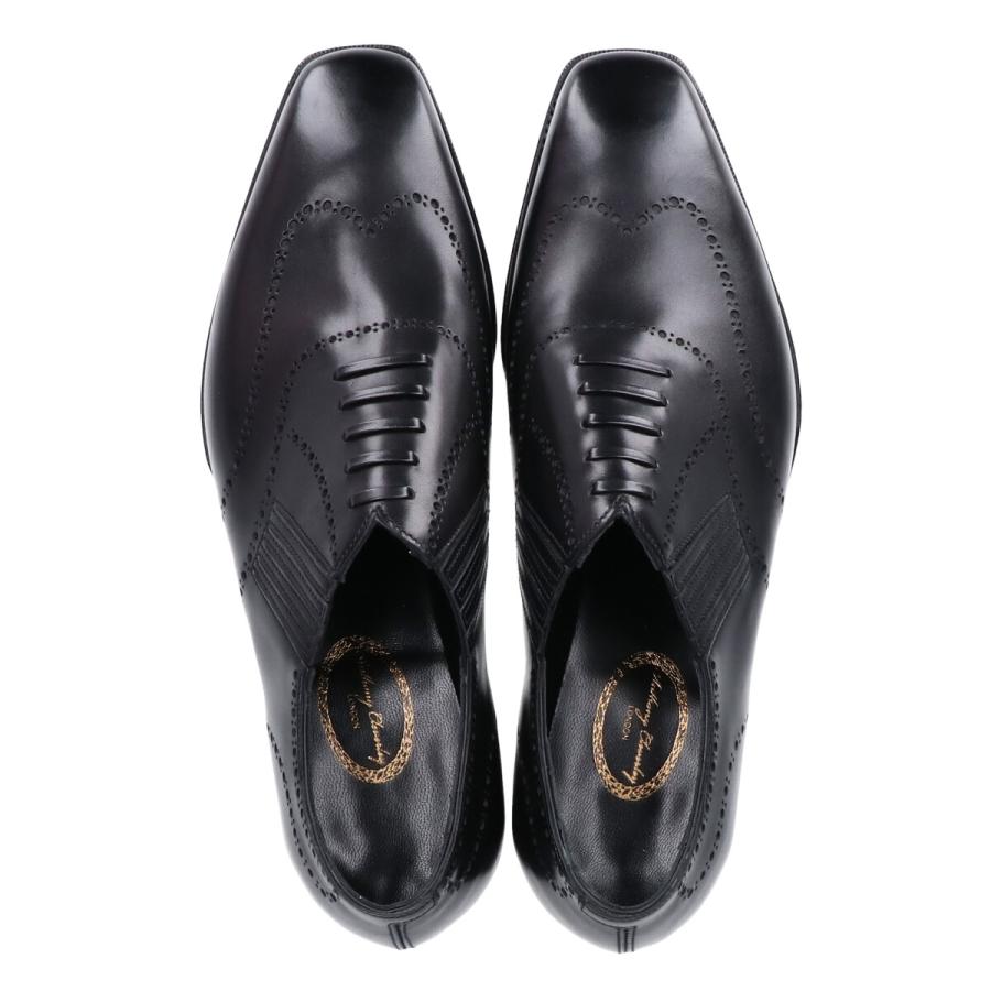 新品 ANTHONY CLEVERLEY アンソニークレバリー CV020 CHURCHILL2 サイドエラスティック ホールカット シューズ ...