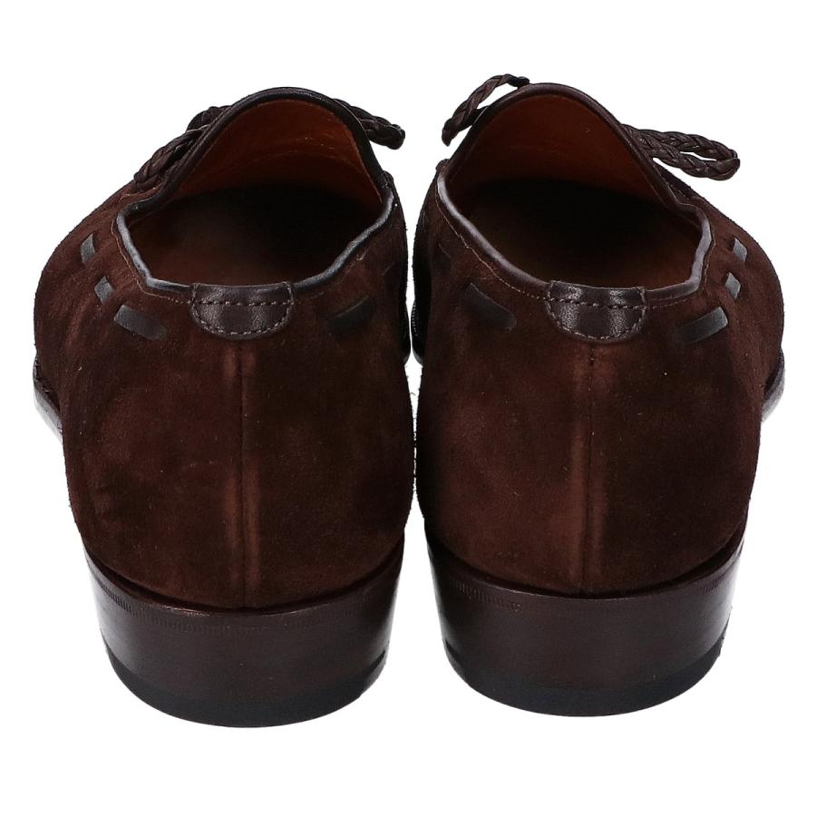 新品/ ANTHONY CLEVERLEY アンソニークレバリー DEREDE スエード タッセル ローファー/ シューズ 8E ブラウン ...