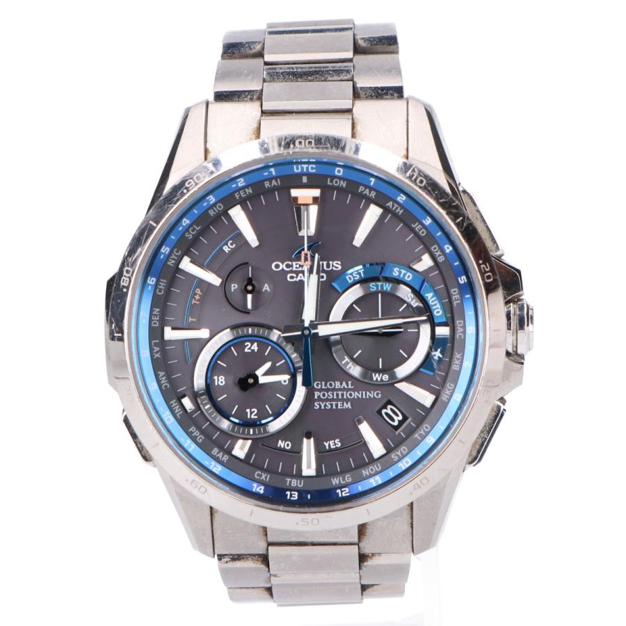 CASIO カシオ OCW-G1000-1AJF OCEANUSオシアナス フルメタル GPSハイブリッド電波ソーラー 腕時計 メンズ ...