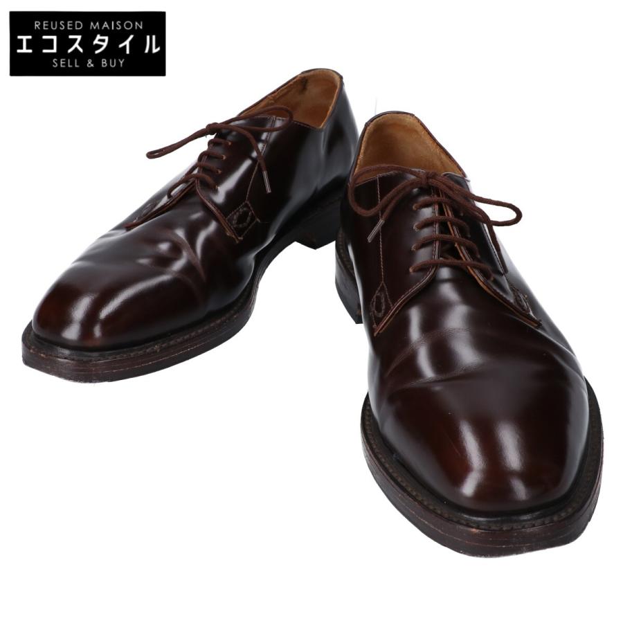 Loake 美品 ローク KSWAVDKL 537382 1639ラスト プレーントゥ ダービー シューズ 10 1/2 ダークブラウン ...