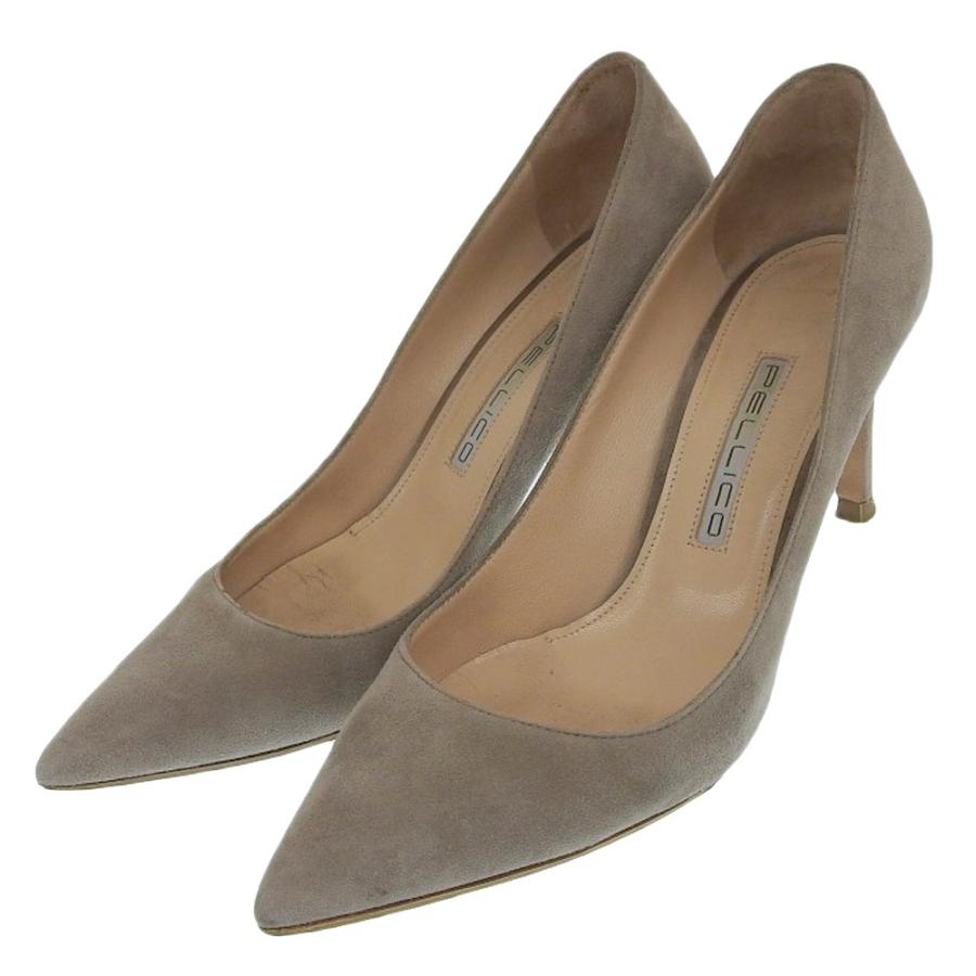 PELLICO ペリーコ CORA 80 スエード パンプス レディース グレー 36 2544 : ブランドリユースショップエコスタイル - 通販 - Yahoo!ショッピング